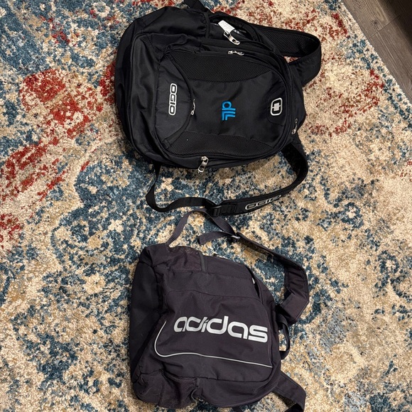 adidas | Bags | Adidas Black And Blue Mens Backpack | Poshmark
